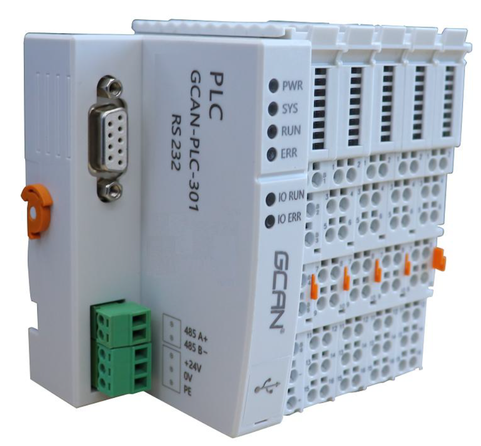 GCAN-PLC-301型可编程逻辑控制器 - PLC控制器主控模块